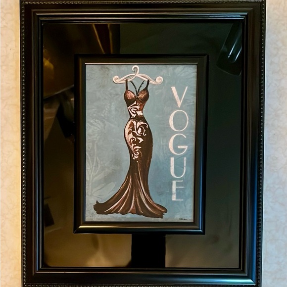 Wall Decor | Beautifully Framed Vogue Fashion Art With A Nice Pretty ...
